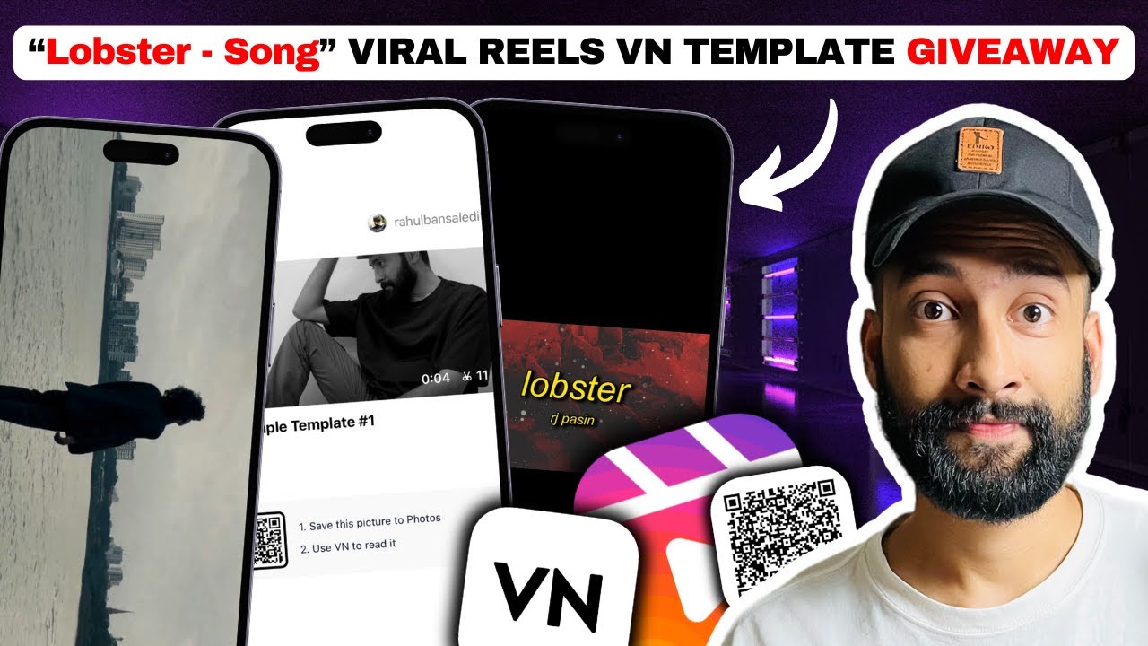 Lobster by rj pasin Cinematic VN Reels Template QR Code! - YouTube