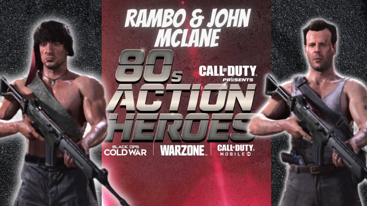 Call of duty 80s action heroes - Rambo and John Mclane, Warzone, COD ...