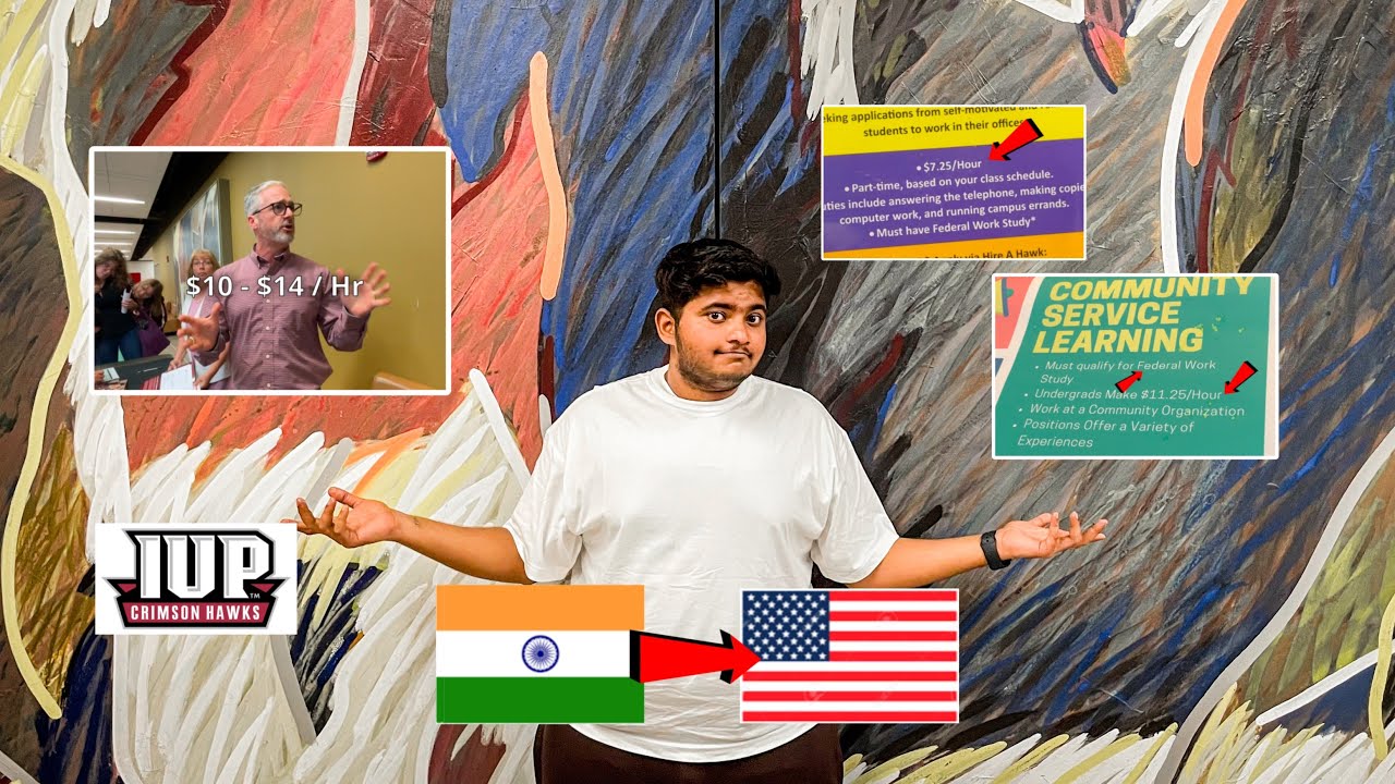 How much does CAMPUS JOBS actually pay for INDIANS IN USA? | IUP - YouTube