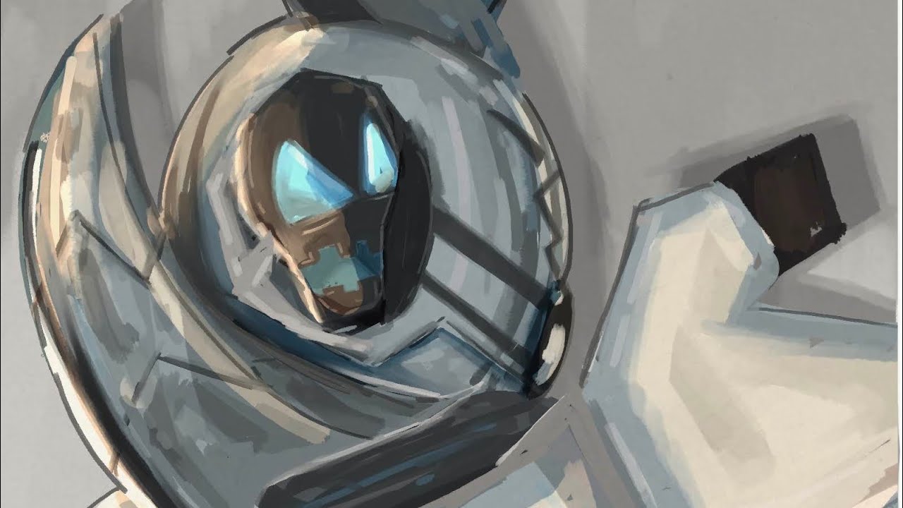 Clip Studio painting process Metanoid - YouTube