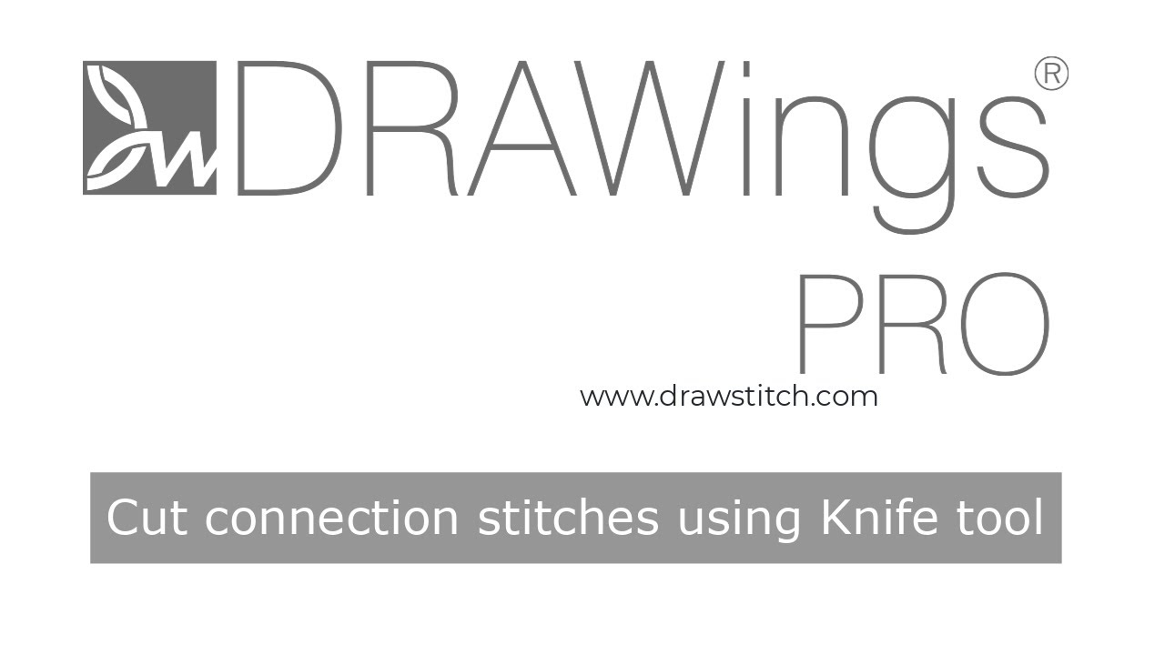 Cut connection stitches using Knife tool - YouTube
