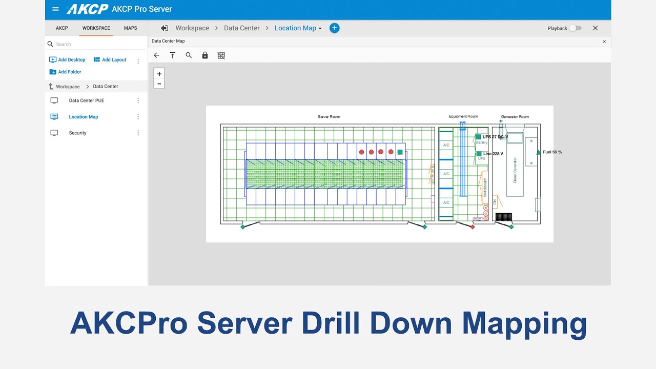 AKCPro Server Drill Down Mapping - YouTube