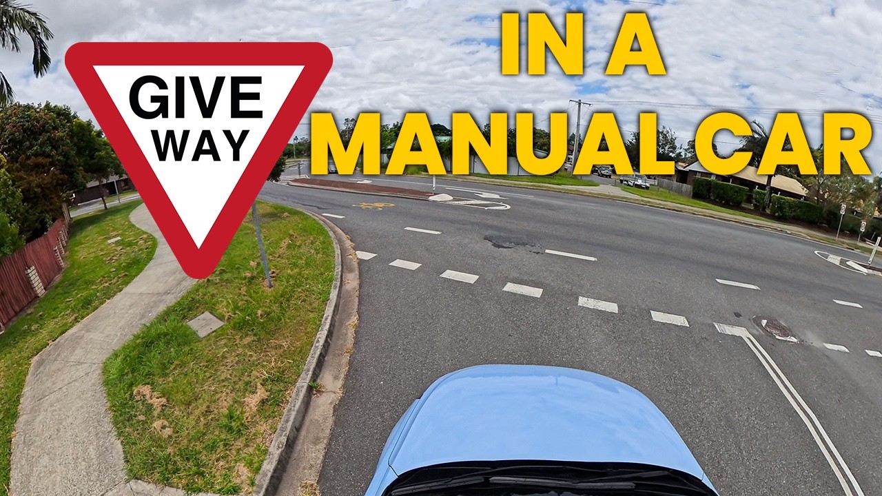 Give Way Signs in a Manual Car: 1st Gear or 2nd Gear - YouTube