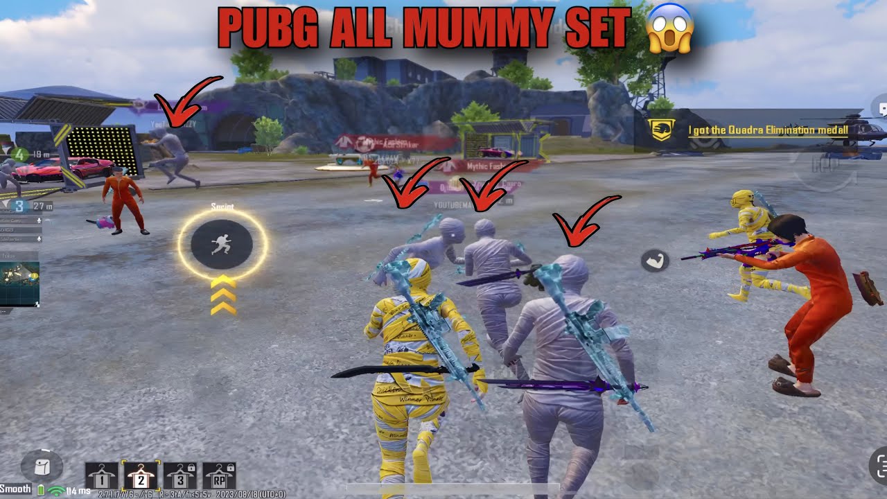 wow!😳 ALL MUMMY SET PLAYERS CHALLENGED ME IN CLASSIC MODE 🔥|SAMSUNG,A3 ...