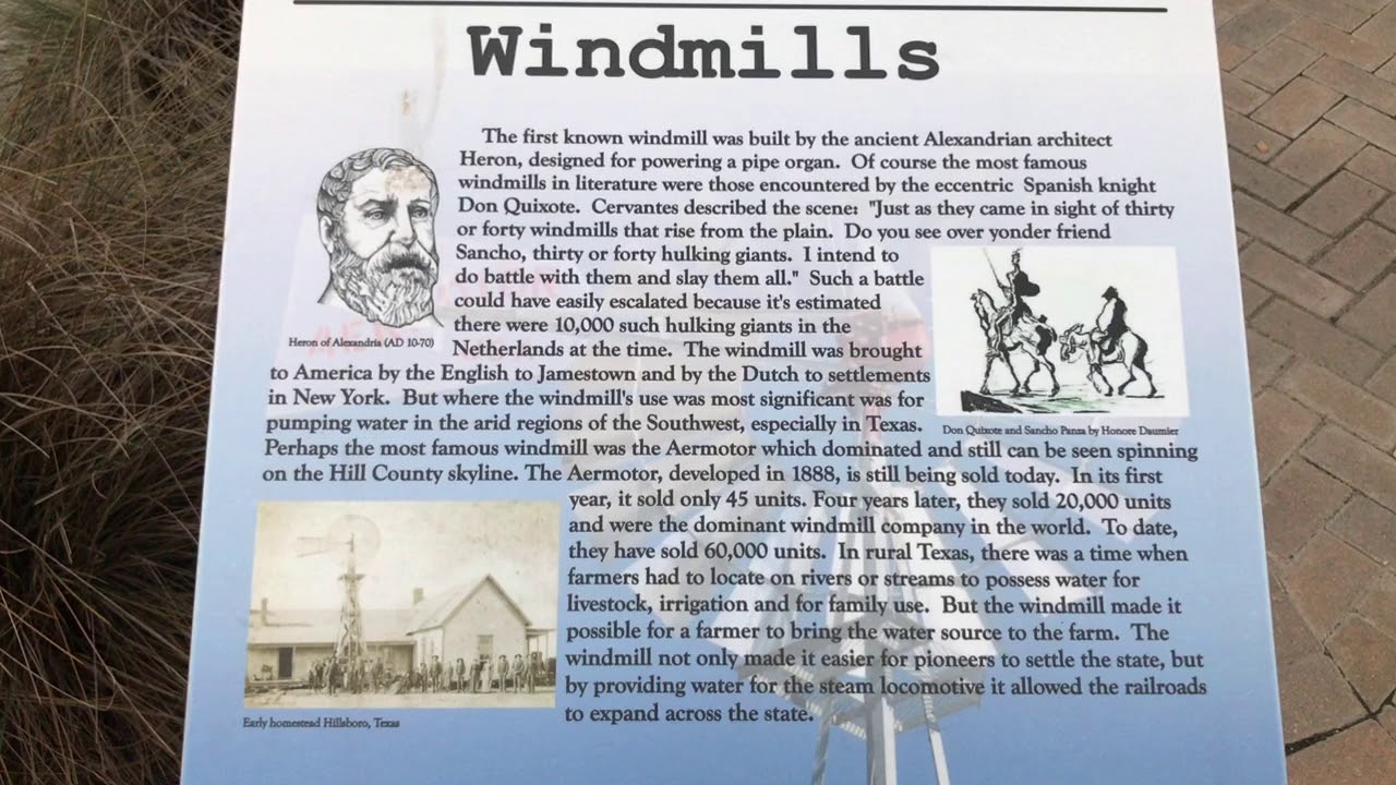 Windmill and rest stop - YouTube