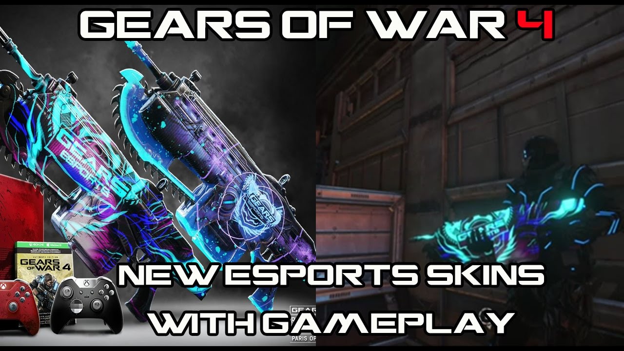 Gears of War 4 NEW ESPORTS SKINS WITH INGAME FOOTAGE!!! - YouTube