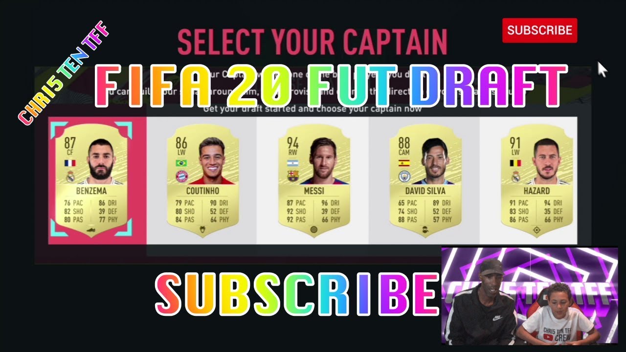 FIFA 20 Fut Draft Trying To Get The Best Rated Fut Draft CHRI5 TEN TFF ...