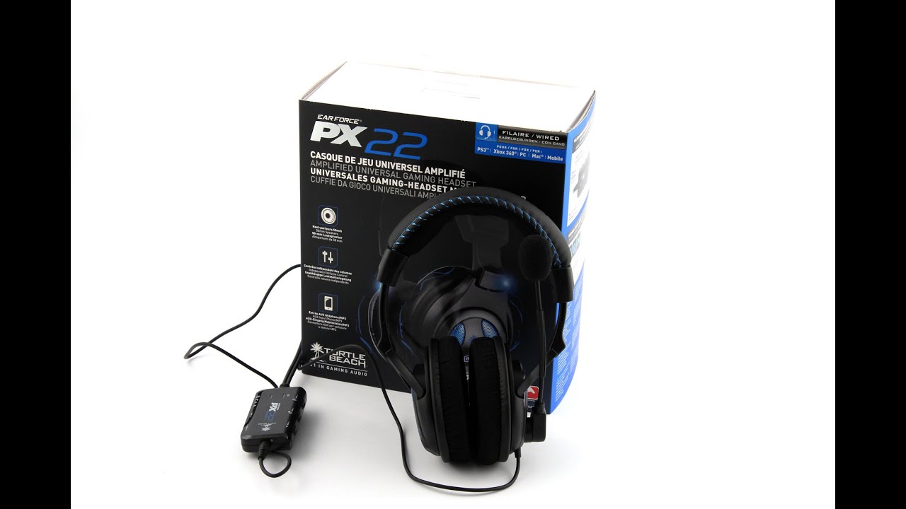 Распаковка и тест гарнитуры turtle beach ear force px22 - YouTube