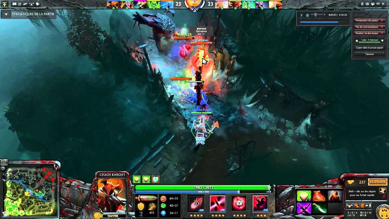 Chaos Knight engaging Roshan Pit (Dota 2) - YouTube