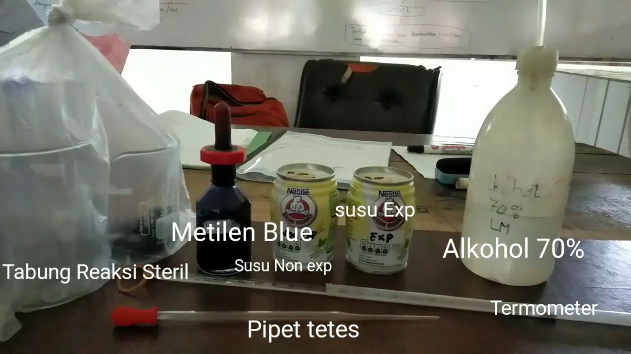 Uji MBRT (Methylen Blue Reduction Test) Susu G/P: II/04 - YouTube