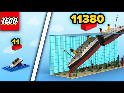 LEGO Titanic Wreck From 11 to 11380 Parts | Comparison