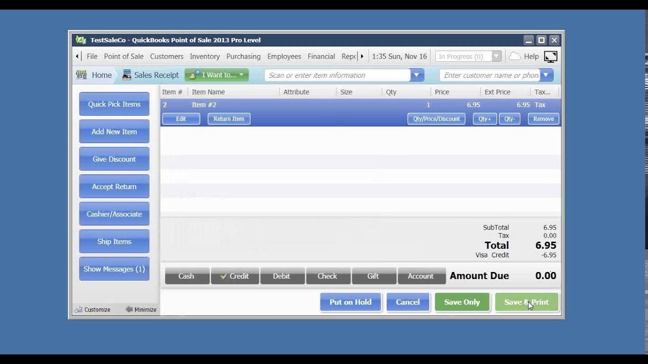 Credit Card Processing in QuickBooks POS with Medasyst's Plug-In - YouTube