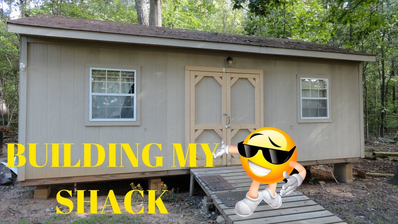 BUILDING MY NEW SHACK OFFICE WORK SPACE - YouTube
