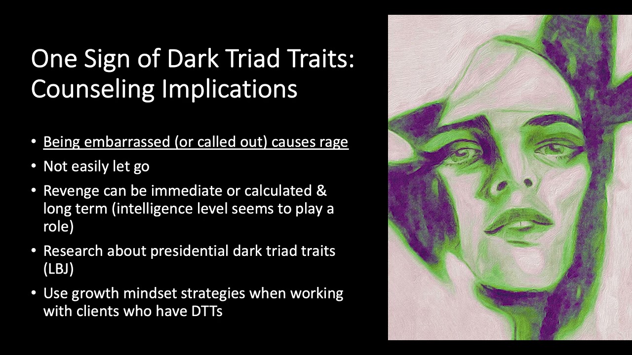One Sign of Dark Triad Personality Traits - YouTube