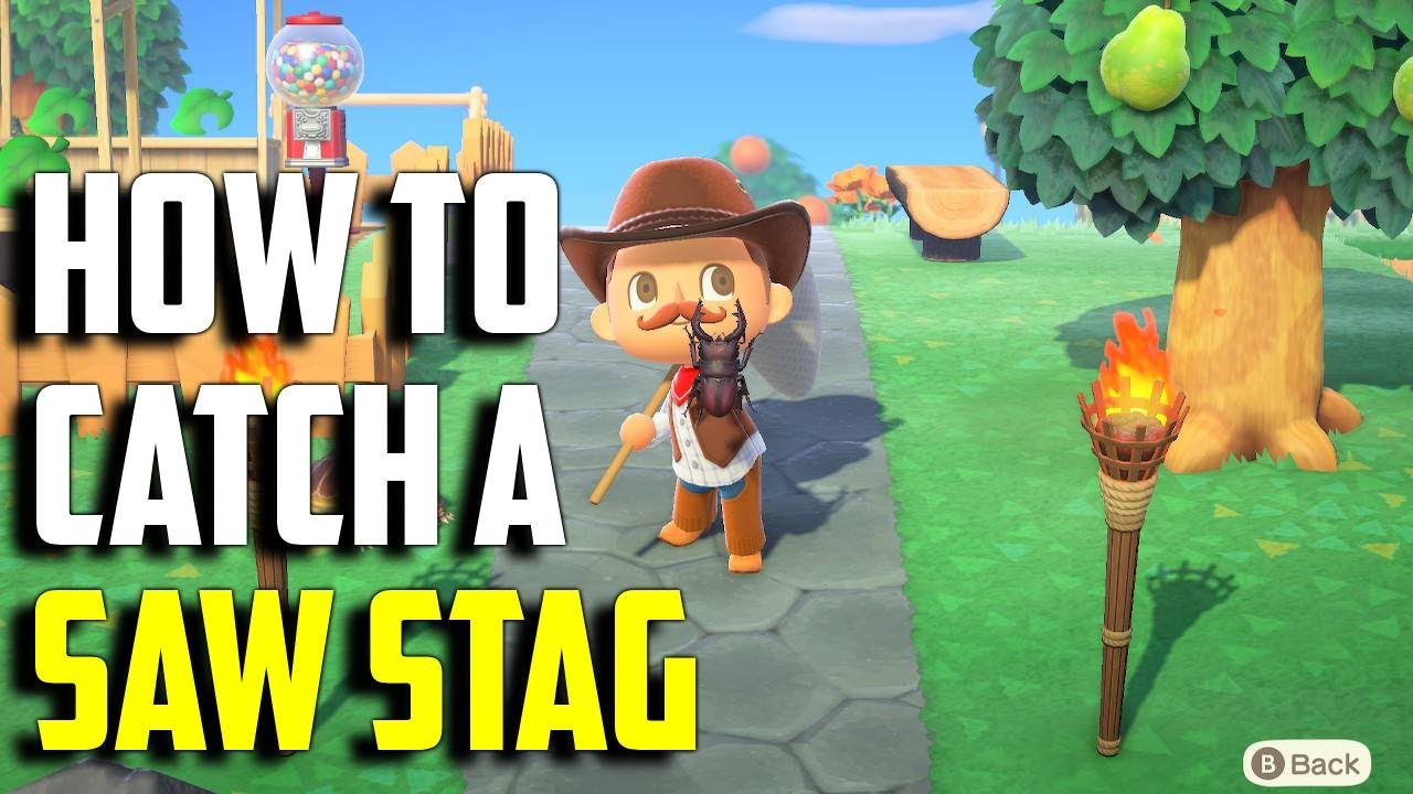 How to Catch a Saw Stag | Saw Stag ACNH | Animal Crossing New Horizons ...