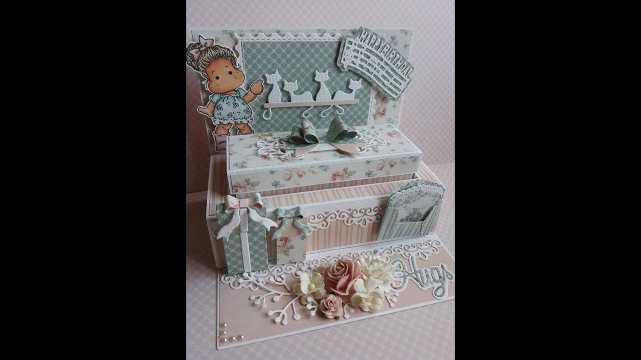 Tutorial on the Card with present box inside :-) - YouTube