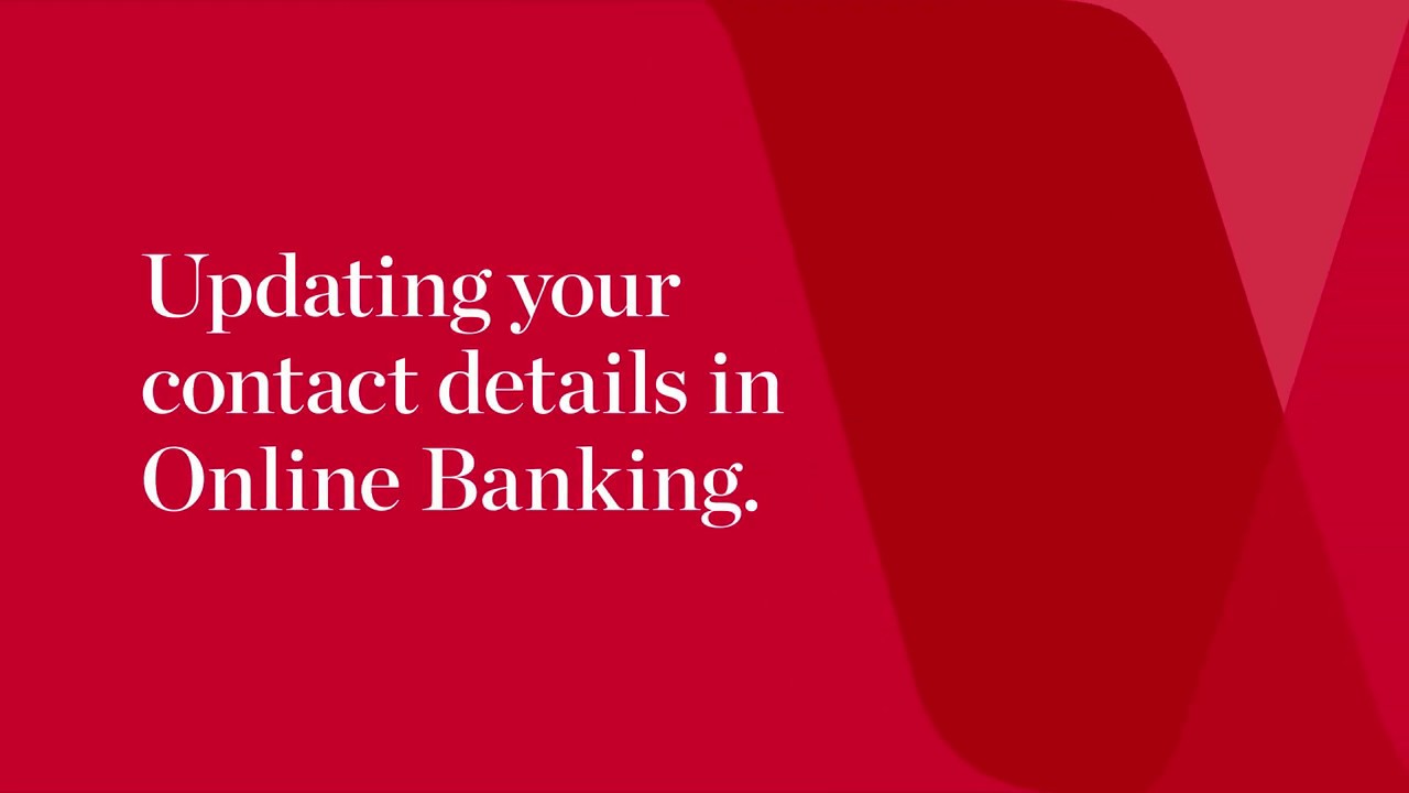 How to update your contact details in Online Banking - YouTube