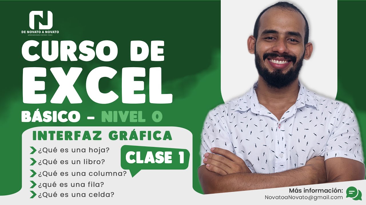 Clase 1 | Conoce la Interfaz de Excel | Curso Básico de Excel desde Cero - YouTube