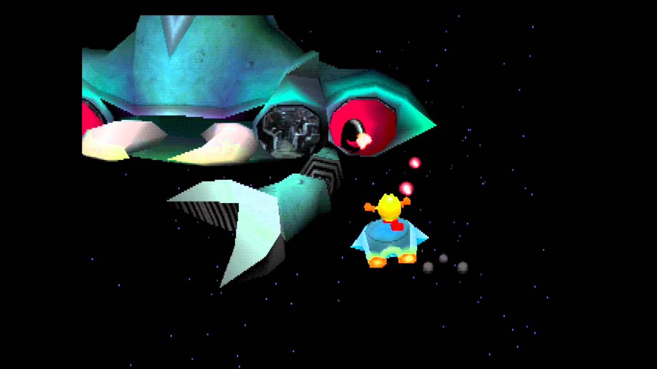 Pacman World 1 (psX) // boss 3 (King Galaxian) - YouTube
