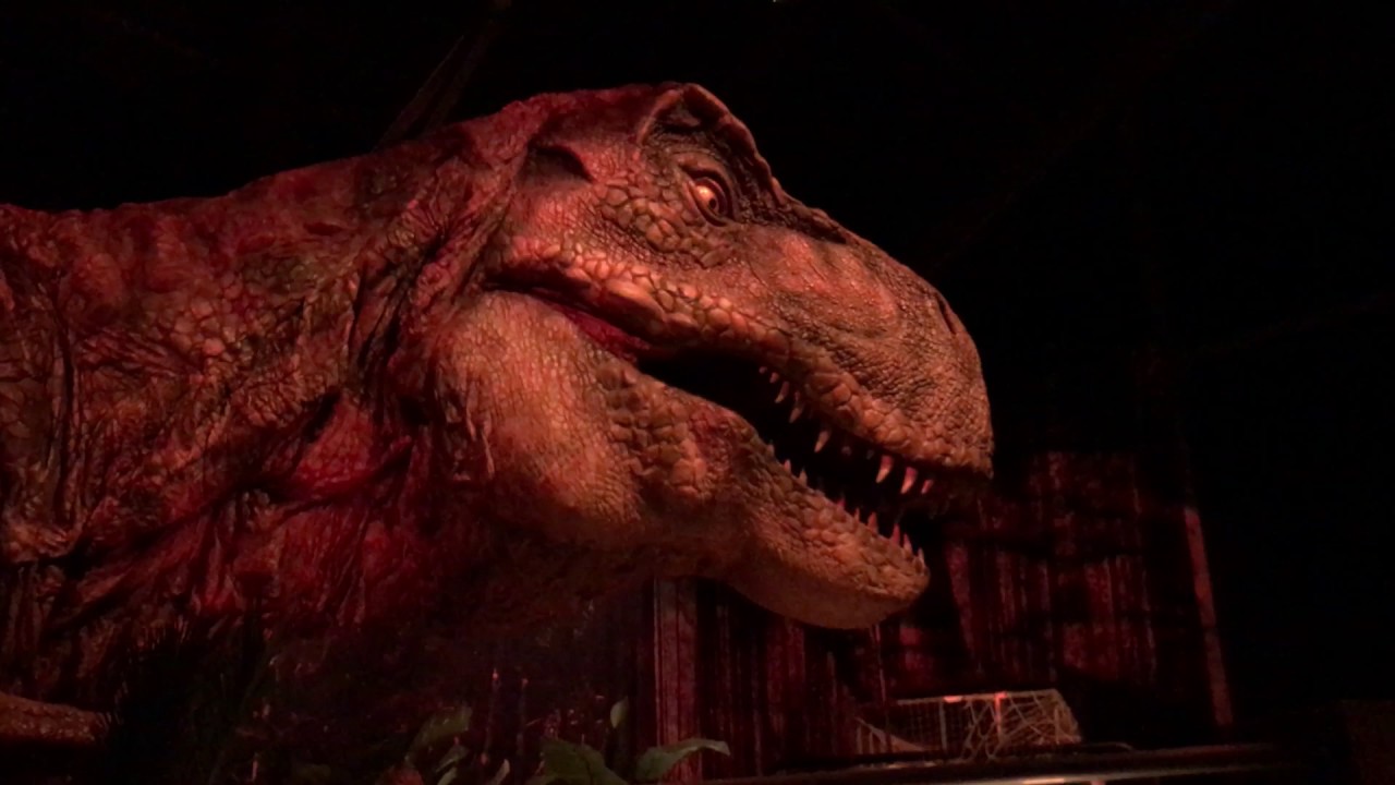 Visiting Jurassic World - T.Rex Paddock - YouTube