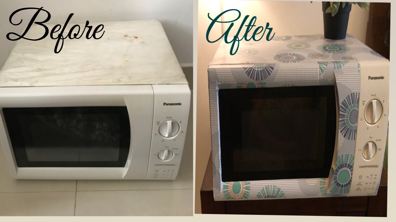 CHANGE OLD MICROWAVE TO A NEW LOOK/ AFFORDABLE AND WATER RESISTANT ...