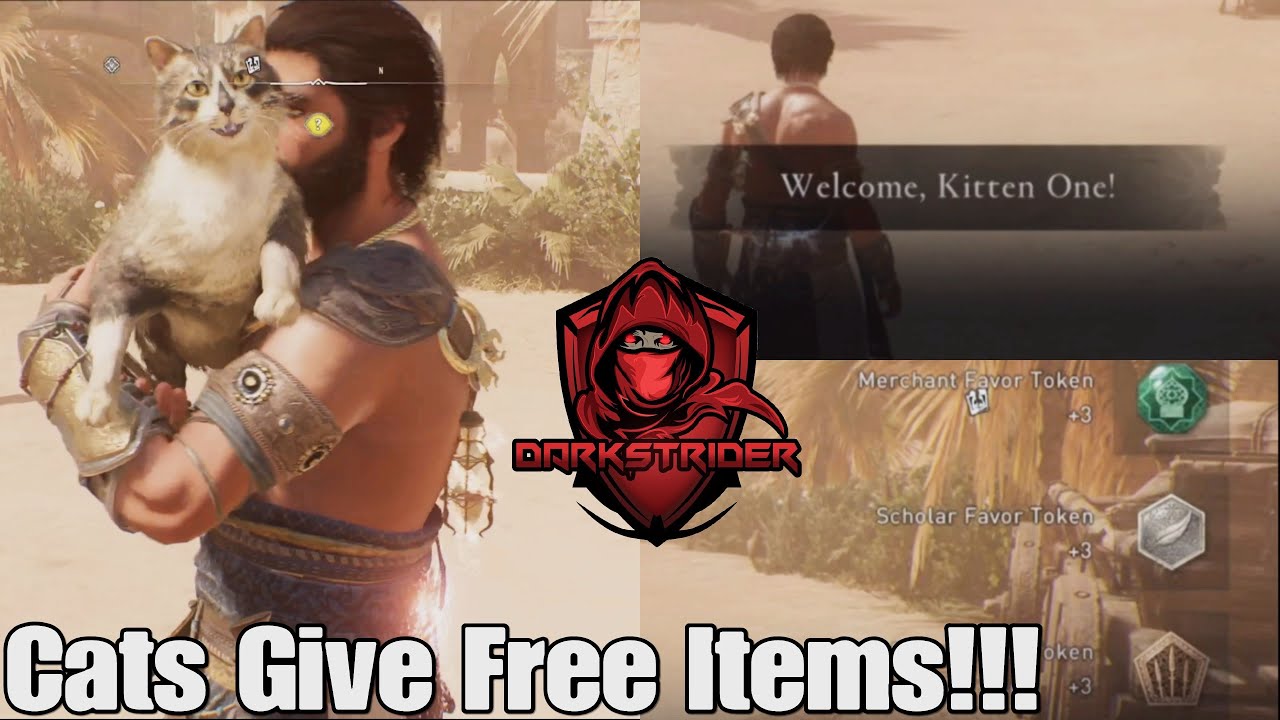 Assassin's Creed Mirage- Cats Give Free Items!!!! - YouTube