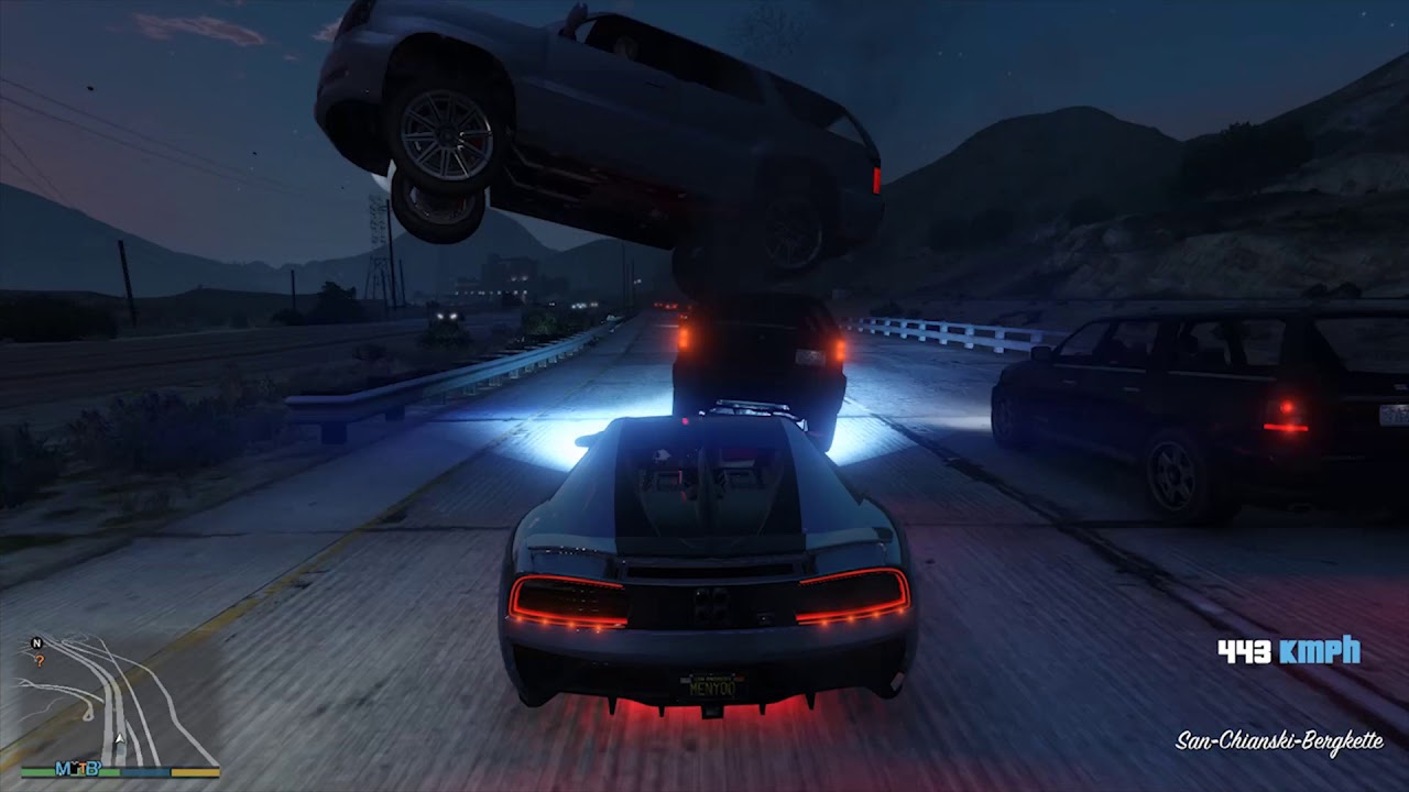 GTA 5 100 Tons Super Car Rampage #1 [FullHD] Grand Theft Auto 5 - YouTube