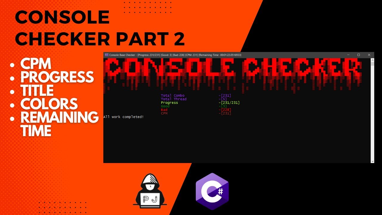 Simple Console Checker Part 2 (CPM, Progress, Remaining Time) - C# ...