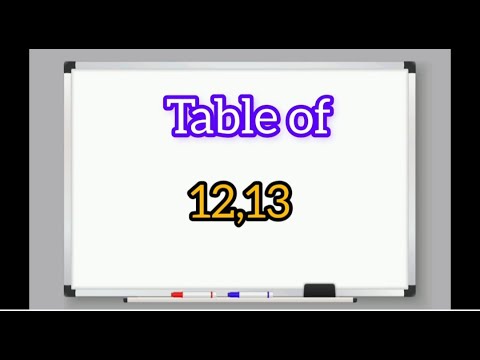 Table of 12,13 | multiplication 12,13 | 12,13 times #multiply #tables ...