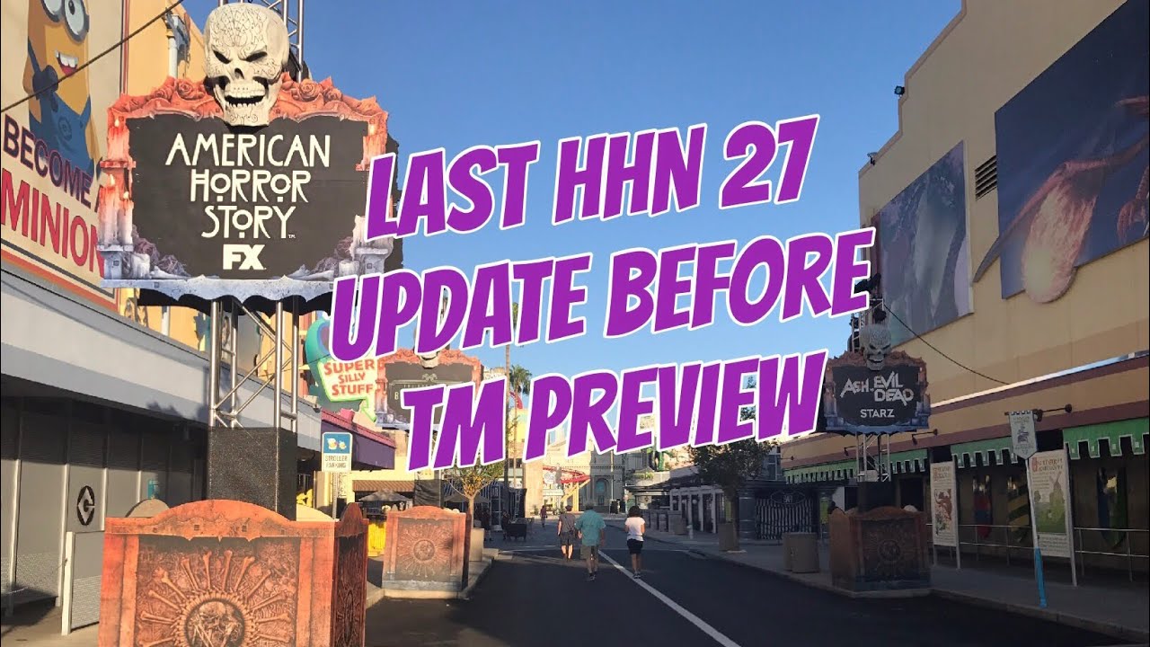 Last HHN 27 Update before TM Preview - YouTube