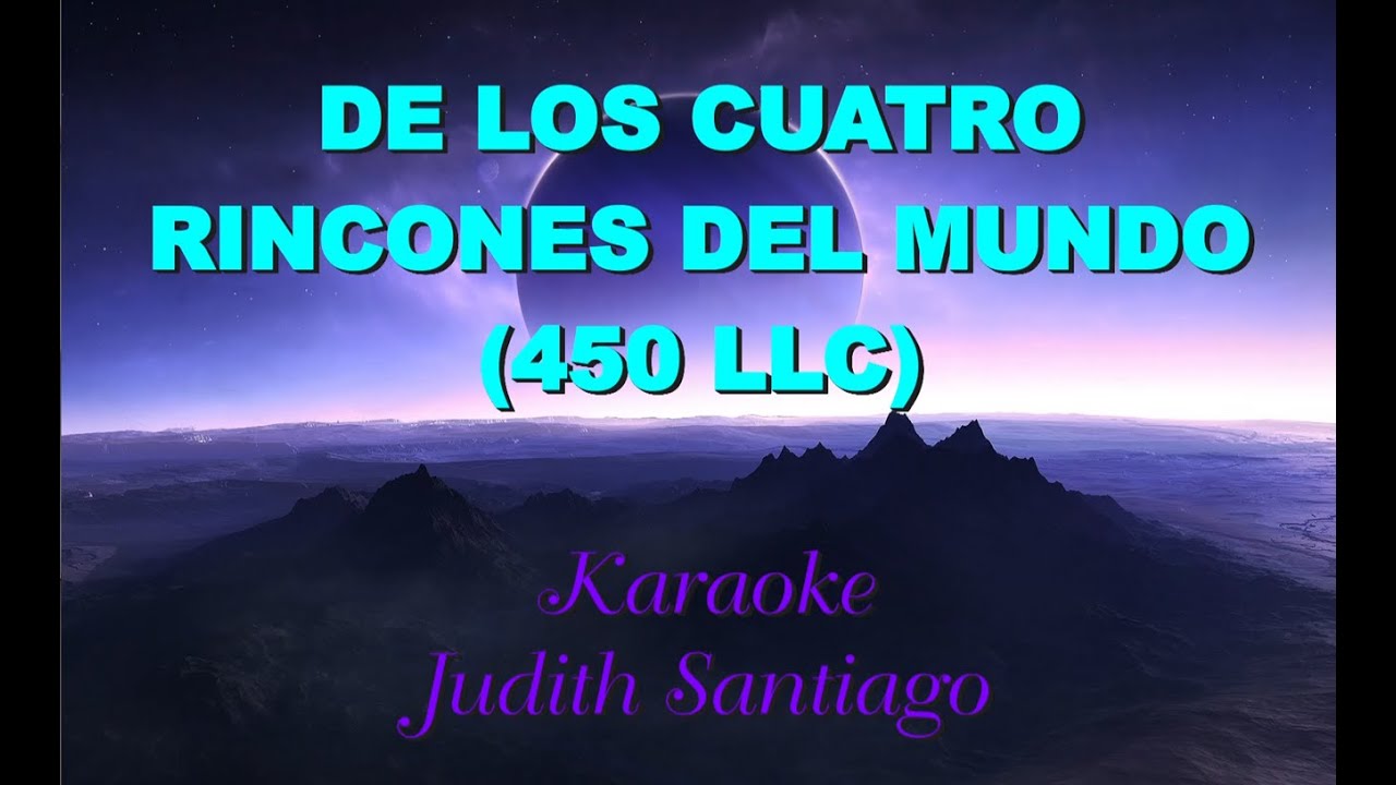 Judith Santiago - Pista - De Los Cuatro Rincones Del Mundo - 450 LLC ...