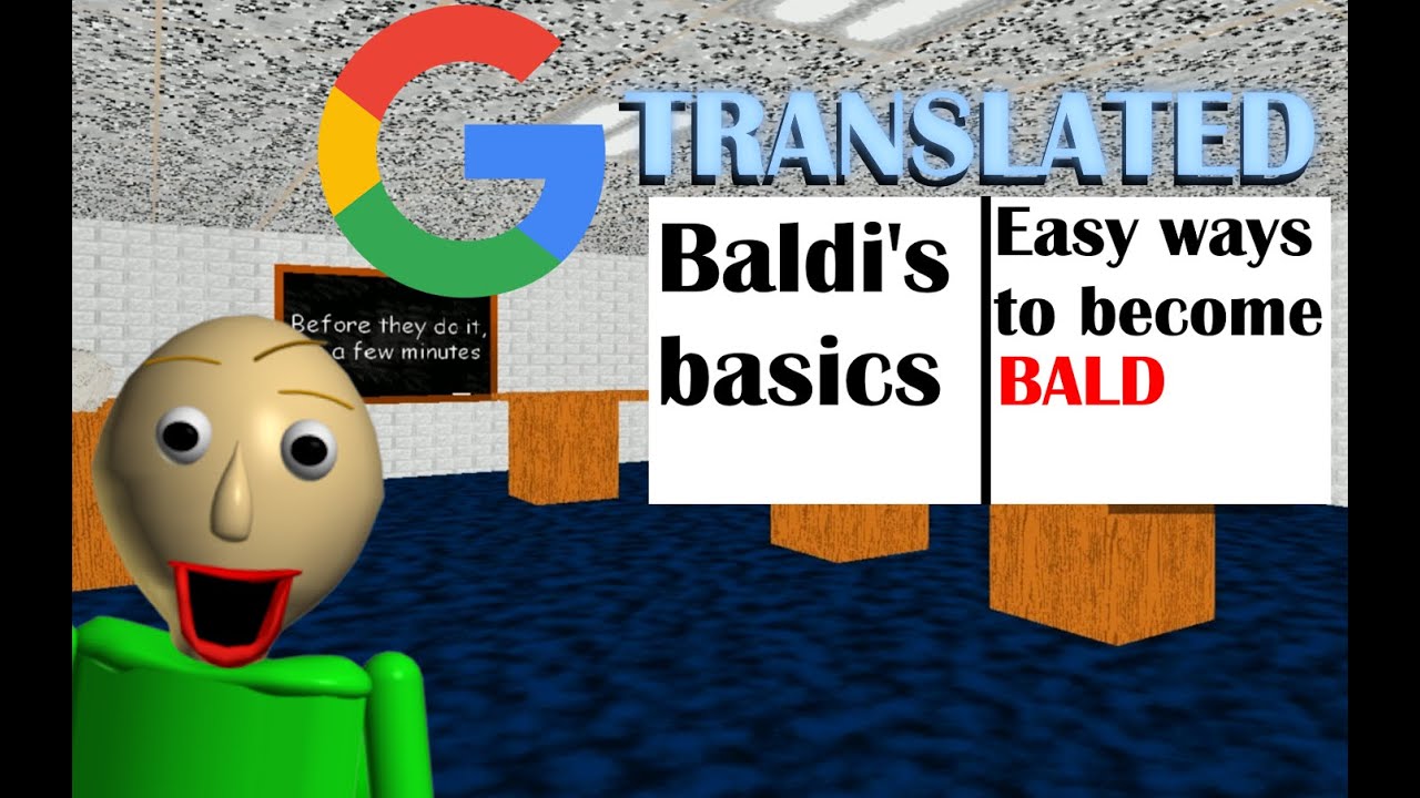 BBCR Google Translated - Baldi's basics classic remastered mod - YouTube