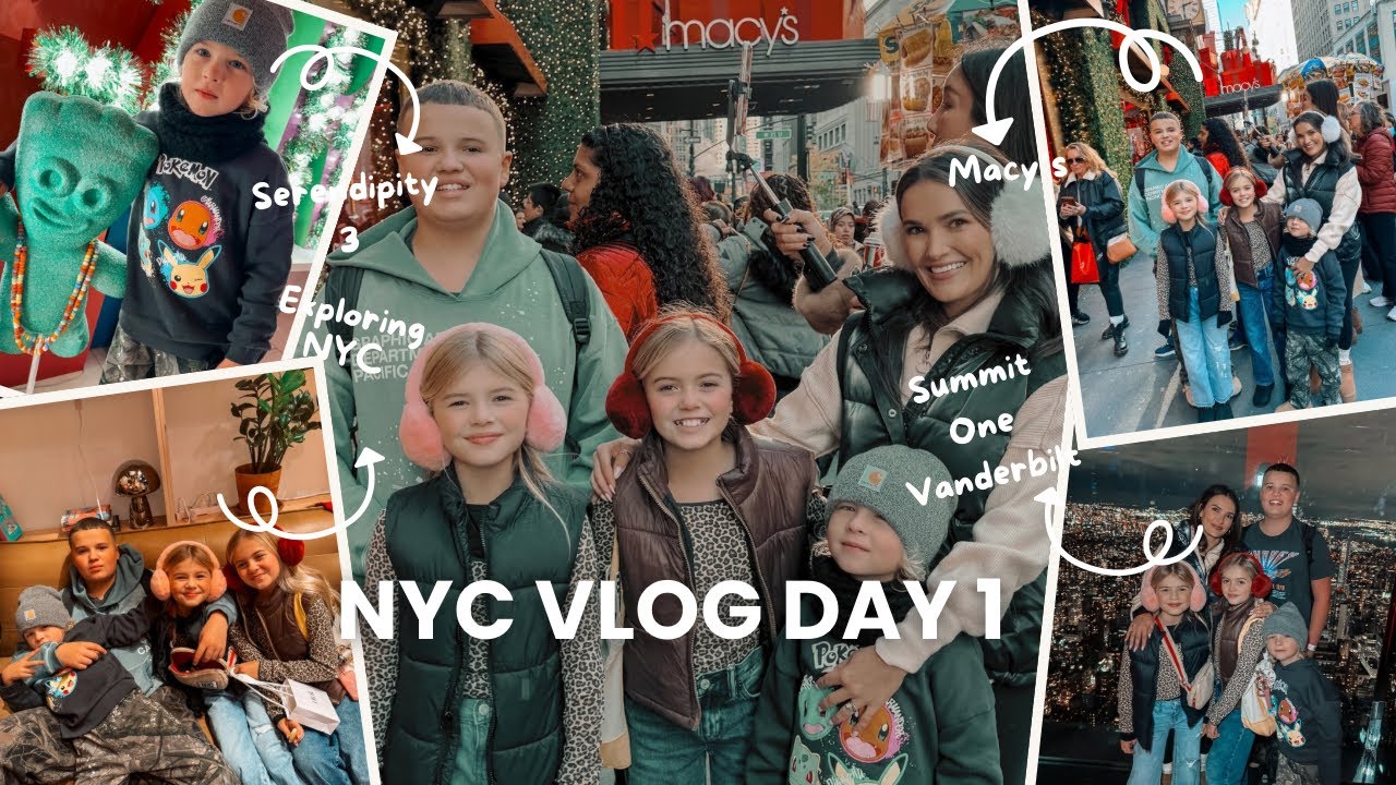 NYC FAMILY VLOG DAY 1!!! 🚕🍎🌃 - YouTube