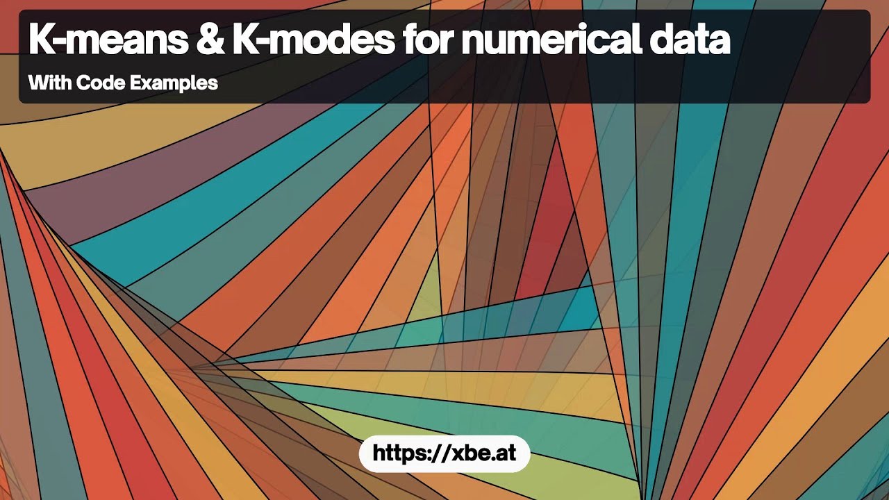 Understanding K-Means and K-Modes Clustering for Numerical Data - YouTube