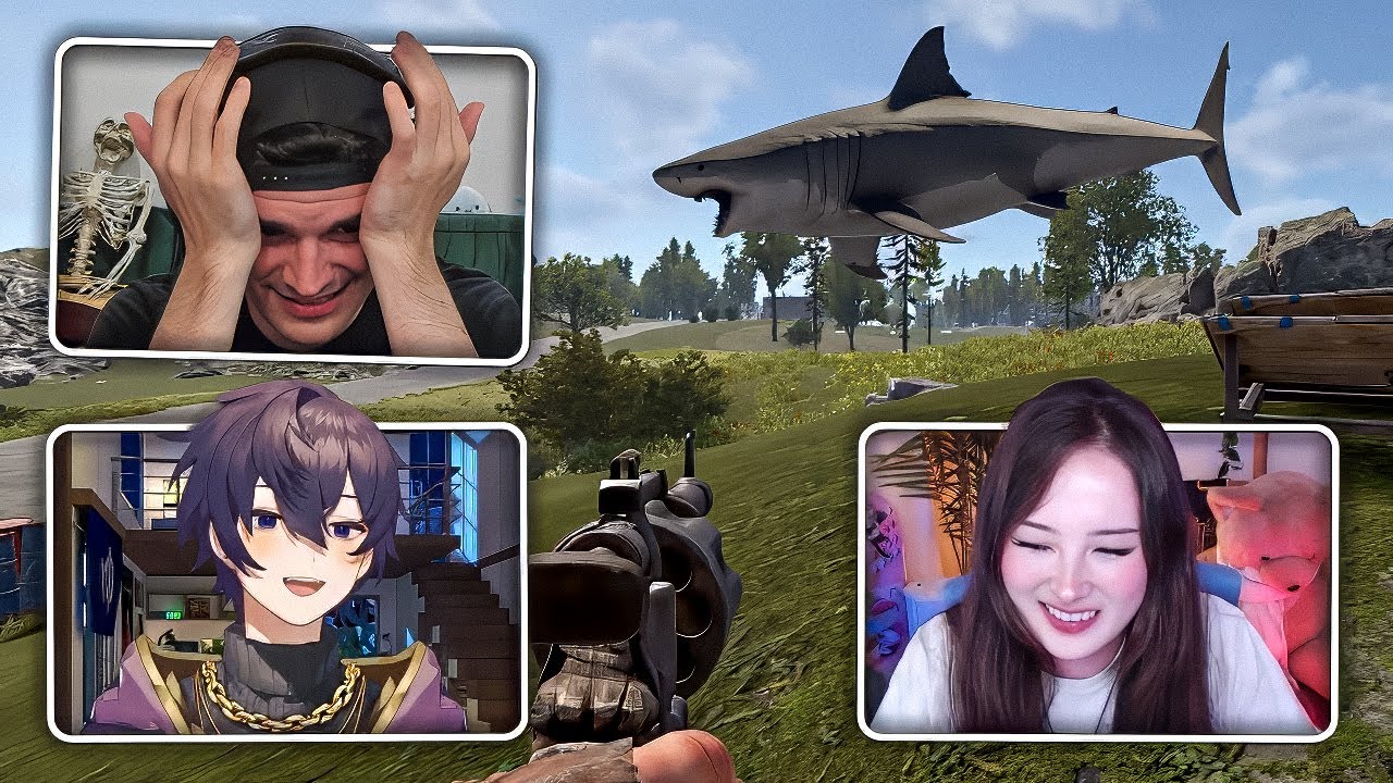 Spawning Flying Sharks to Troll Rust Players (ft. Foolish, Tina ...