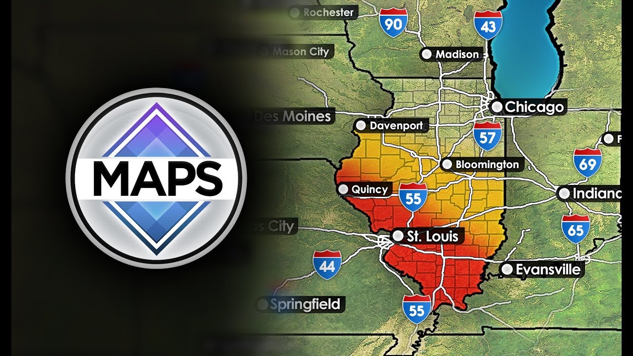Making a Weather Map - Contained to a State (MG Maps) - YouTube