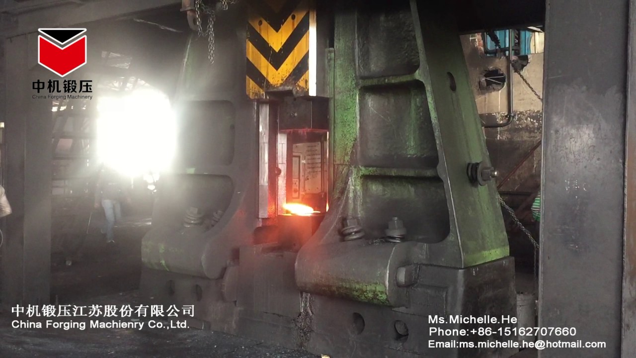 Steam forging hammer reform into PLCcontrol hydraulic die forging ...