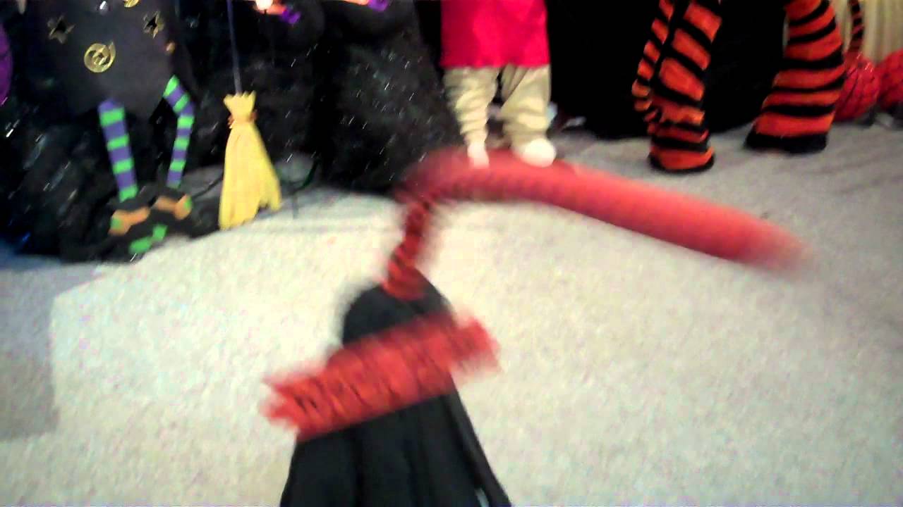 Cute Dancing Broom "The Witch is In" for Halloween - YouTube