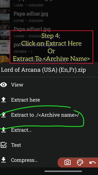 How to Extract Ppsspp games Zip File Using Zarchiver | How To Extract PPSSPP Games - YouTube