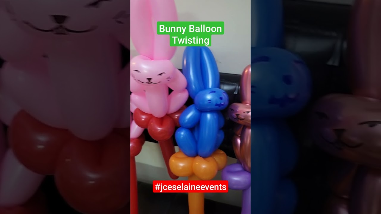 Bunny Balloon Twisting l #balloongiveaways #balloonartist # ...