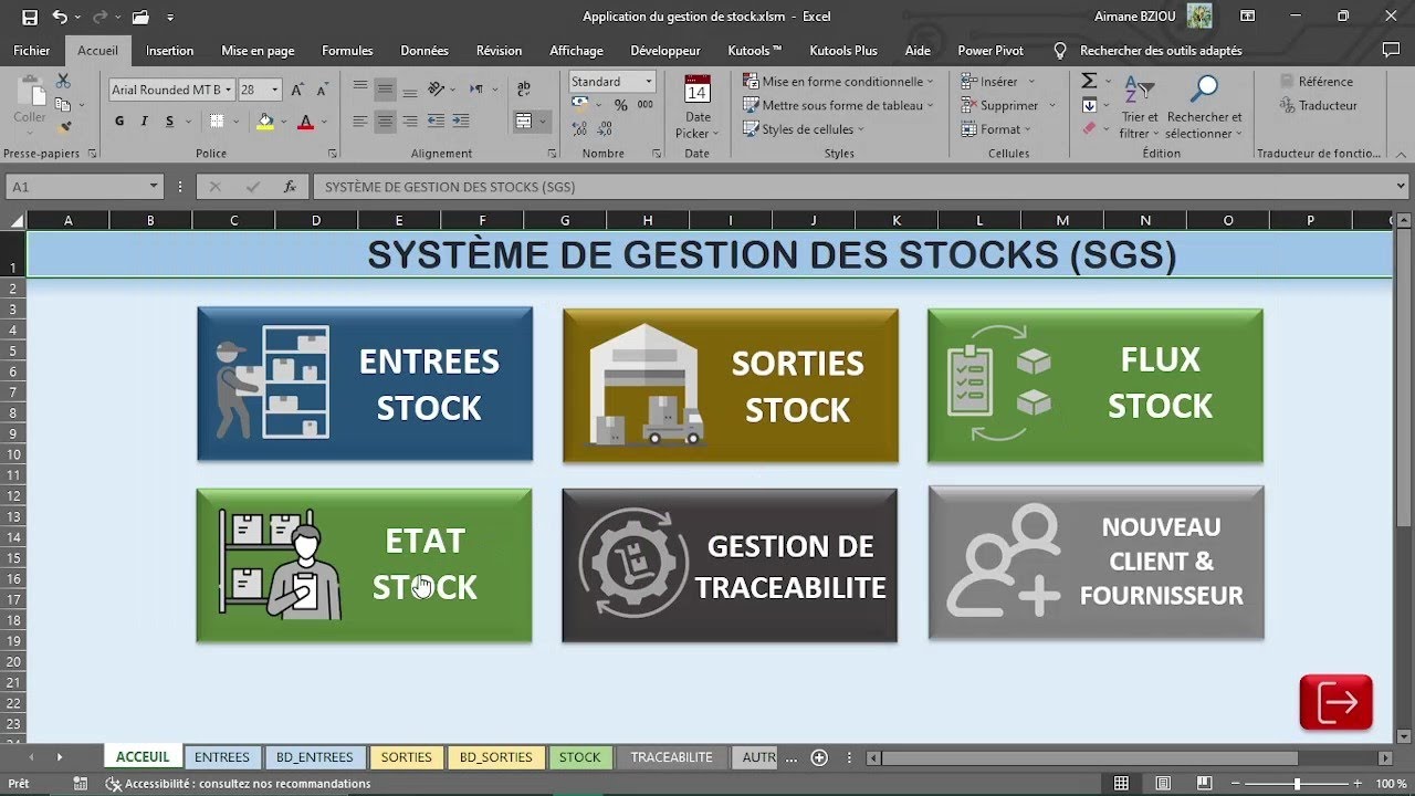 Système du gestion de stock PART1 - EXCEL VBA - YouTube