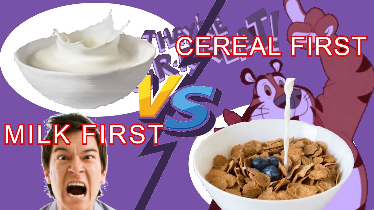 Cereal first or milk first!? - YouTube