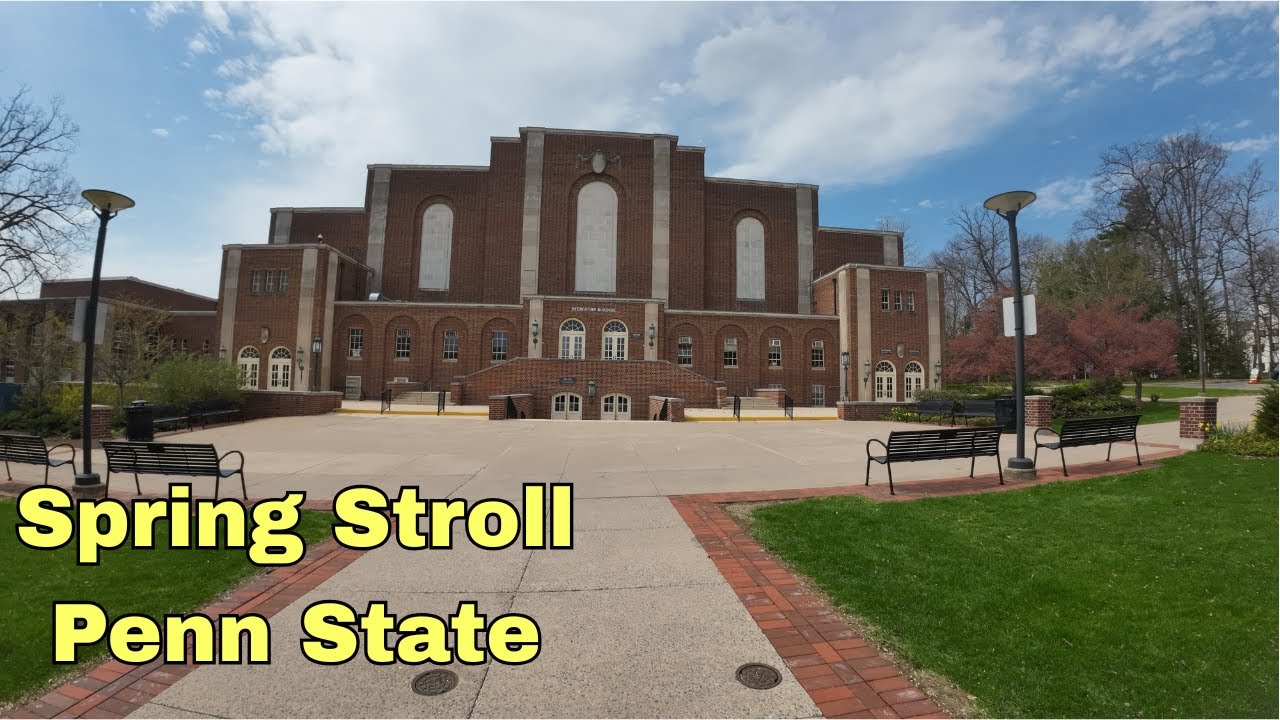 A Spring Tour Through The West Side of PSU Campus 4K - YouTube
