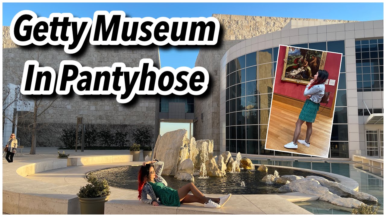 Sheer Nylons Layering Art Museum Tour, Getty California, Legs Girl ...