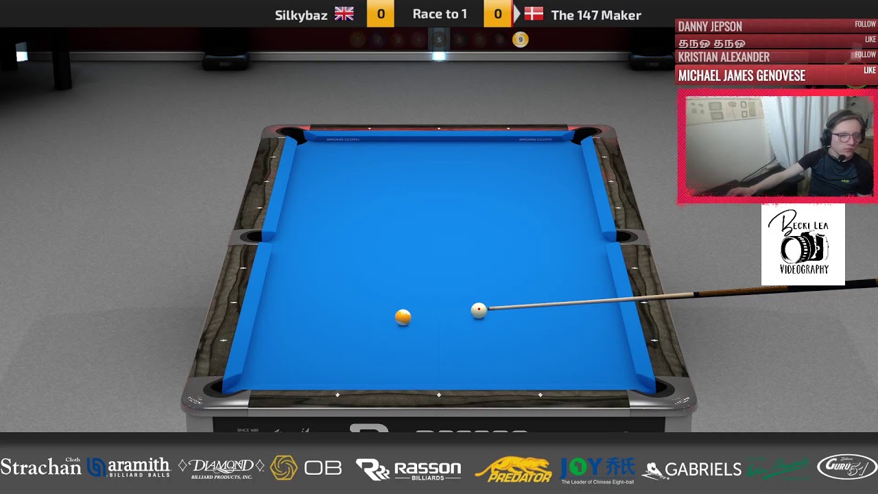 🇬🇧 TYPLive v 🇳🇱 Jacksup - Predator 9 Ball Open 2020 Las Vegas Losers ...