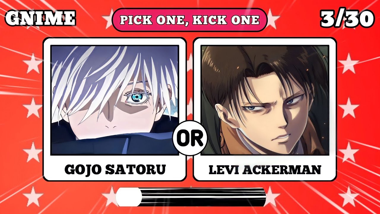 PICK ONE KICK ONE ANIME CHARACTER EDITION 👺🎃😎 - YouTube