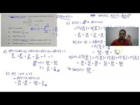 SM025 TOPIC 9 RANDOM VARIABLES PSPM QUESTIONS - YouTube