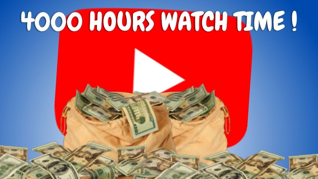 How to get 4000 hours watch time hack - YouTube
