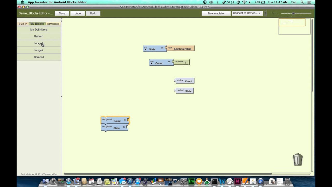 App Inventor Quick Demo - Working with Blocks - YouTube