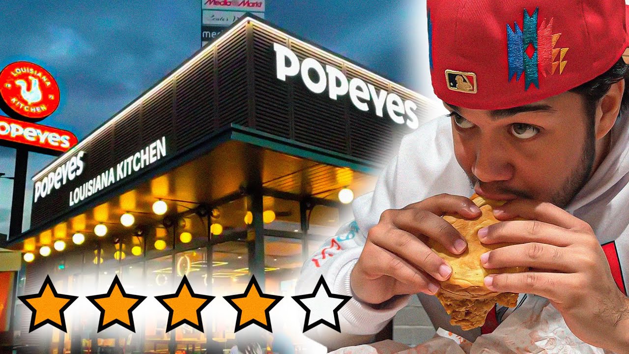 ¿ES TAN BUENO EL POLLO DE POPEYES? PROBANDOLO POR PRIMERA VEZ -Anthony ...